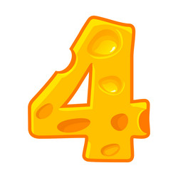 Number 4 Cartoon Vector Images (over 3,200)