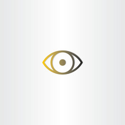 Human eye line icons eyesight outline Royalty Free Vector