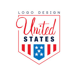 Text united states of america usa banner Vector Image