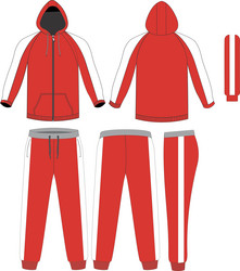 Track suit mock ups templates Royalty Free Vector Image