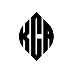 Kca circle letter logo design Royalty Free Vector Image