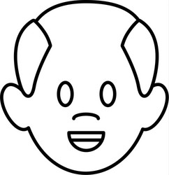 Man smiling cartoon Royalty Free Vector Image - VectorStock