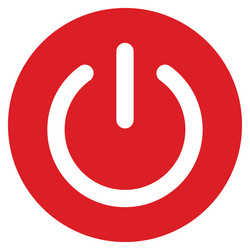 Red and green power buttons switch Royalty Free Vector Image