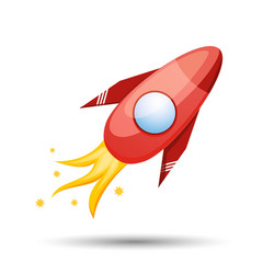 Cartoon rocket 3d Royalty Free Vector Image - VectorStock