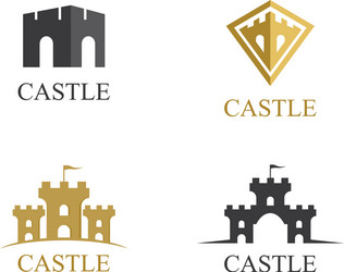 Castle symbol icon Royalty Free Vector Image - VectorStock