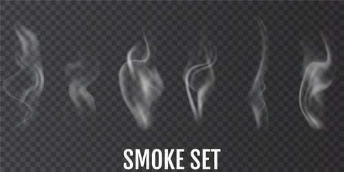 Digital realistic smoke Royalty Free Vector Image