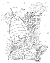 Boat Outline Vector Images (over 43,000)