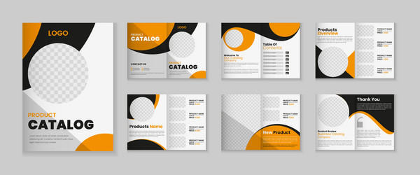 Modern company product catalogue design template Vector Image