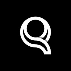 Modern letter q monogram logo design Royalty Free Vector