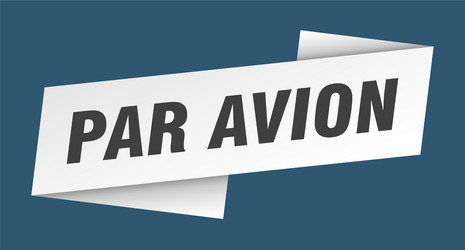 Par avion Royalty Free Vector Image - VectorStock