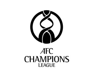 Afc champions league logo with name black symbol Vector Image
