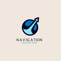 Travel navigation logo design inspiration Vector Image