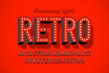 Broadway Lights Font Vector Images (over 1,200)