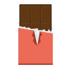 Piece unformed chocolate hand drawn engraving Vector Image