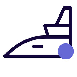 Supersonic fastest jet shaped car Royalty Free Vector Image