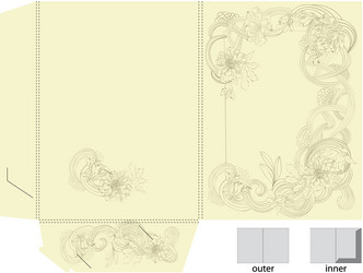 Die Cut Folder Templates Vector Images (over 290)