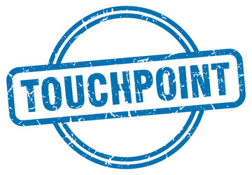 Touchpoint blue grunge stamp Royalty Free Vector Image