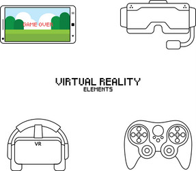 Video game objects Royalty Free Vector Image - VectorStock