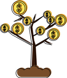 Money tree symbol Royalty Free Vector Image - VectorStock