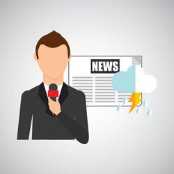 Weather Forecast in Newspaper Vector Images (95)