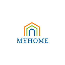 Mansion logo design template Royalty Free Vector Image
