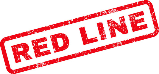 Red line rubber stamp Royalty Free Vector Image