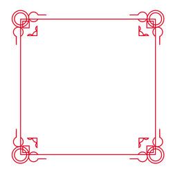 Chinese pattern frame border art china Royalty Free Vector