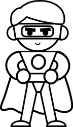 Superheroes Outline Vector Images (over 2,000)
