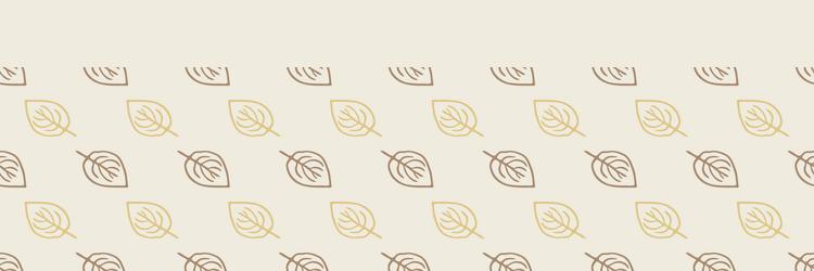 Gender neutral foliage seamless border Royalty Free Vector