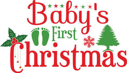 Babys First Christmas Vector Images (over 240)