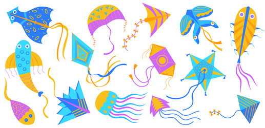 Cartoon ribbon set Royalty Free Vector Image - VectorStock