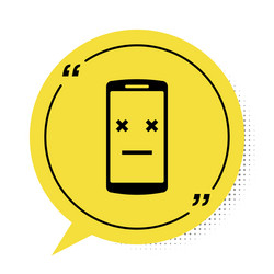 Black smartphone with contact on screen icon Vector Image