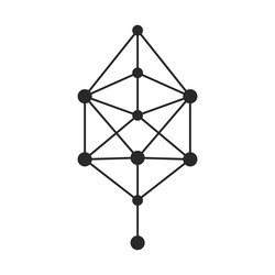 Compounds and atoms graphic element isolated Vector Image