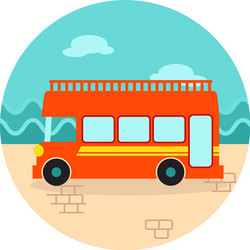 Open Topped Bus Clipart Image