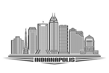 Logo for indianapolis Royalty Free Vector Image