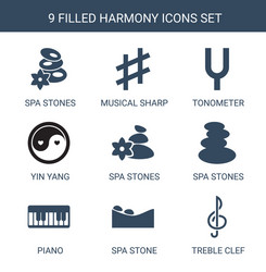 Harmony icons Royalty Free Vector Image - VectorStock