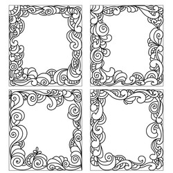 Set of outline flaws with different shading Vector Image