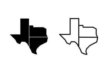 Texas icon set texas sign symbol Royalty Free Vector Image