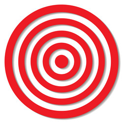Red target Royalty Free Vector Image - VectorStock