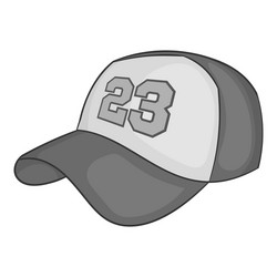 Golf cap icon cartoon style Royalty Free Vector Image