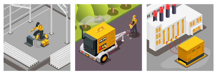 Electricity infographic set Royalty Free Vector Image