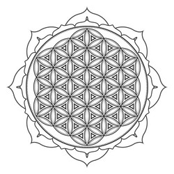 Mandala sacred geometry Royalty Free Vector Image