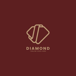 Diamond real estate logo design luxury home Vector Image