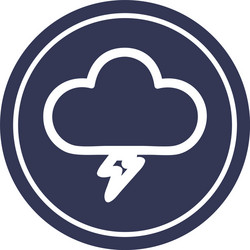 Storm cloud icon Royalty Free Vector Image - VectorStock