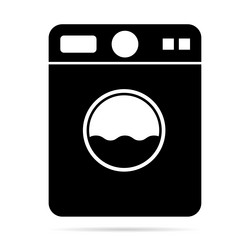 Washing machine equipment with shadow electric Vector Image