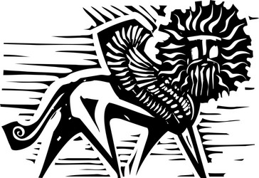 Mythical creatures infographics Royalty Free Vector Image