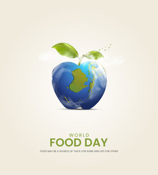 World food day creative ads Royalty Free Vector Image