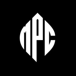 Mpc logo letter design Royalty Free Vector Image