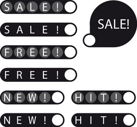 Cyberpunk decals set of stickers Royalty Free Vector Image