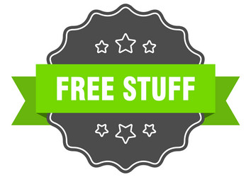 Free stuff sticker free stuff label Royalty Free Vector